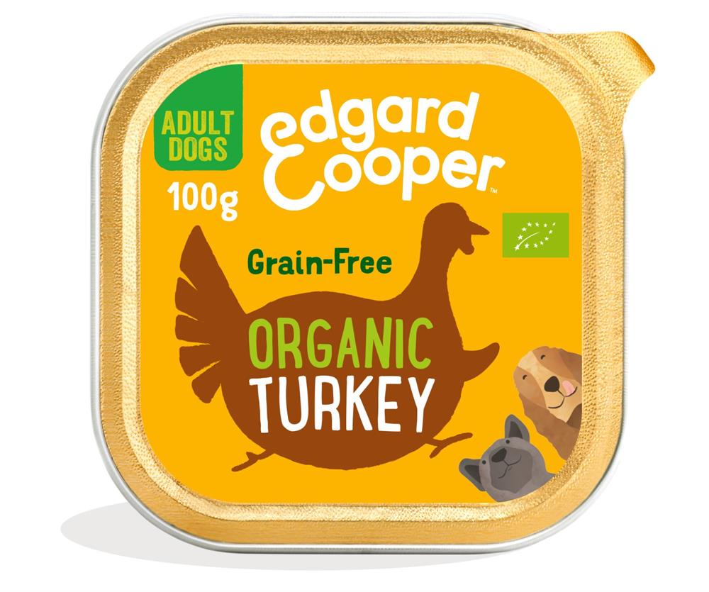 Edgard and Cooper Organic Turkey Coconut & Chia Seeds Tray for Dogs 10