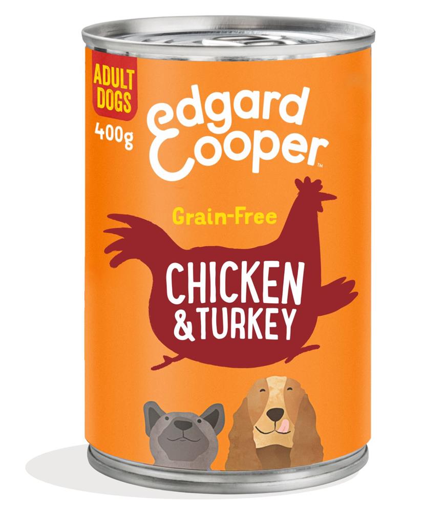Edgard and Cooper Wet Dog Food Chicken & Turkey 400g (Sold in multiple