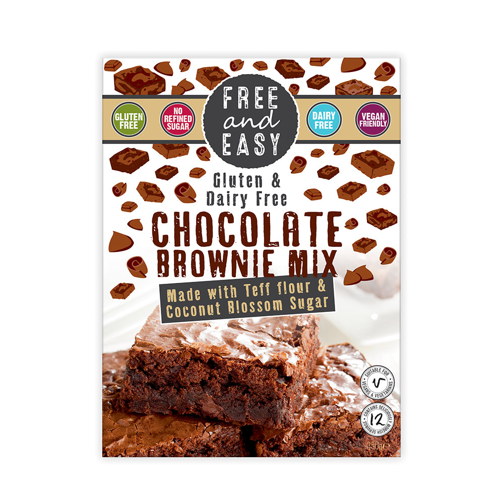 Free & Easy Gluten and Dairy Free Chocolate Brownie Mix 350g