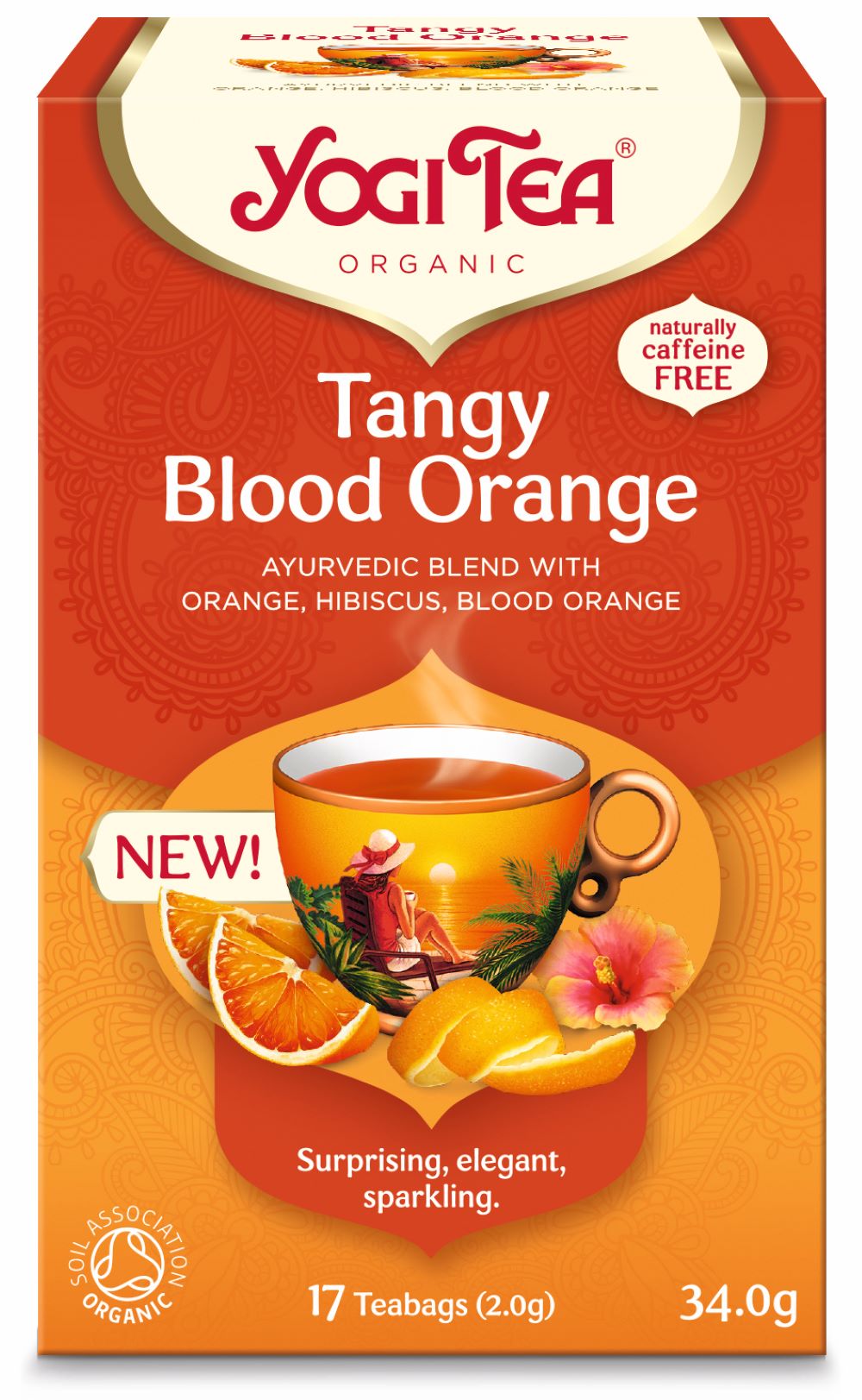 Yogi Tea Blood Orange Organic 17 Teabags (Sold in multiple of 2)